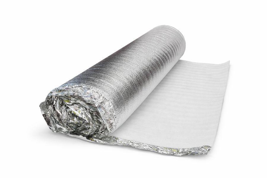 Silver Barrier Film / Foam Underlay - 15m2 Roll - Round Wood of Mayfield