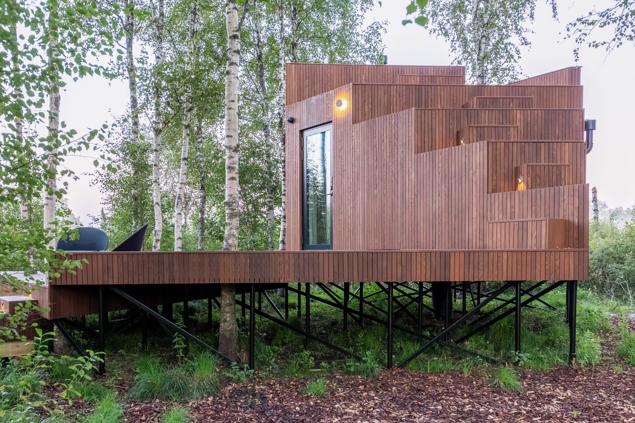 Thermo Treated Bamboo Symphony130 Cladding - Round Wood of Mayfield