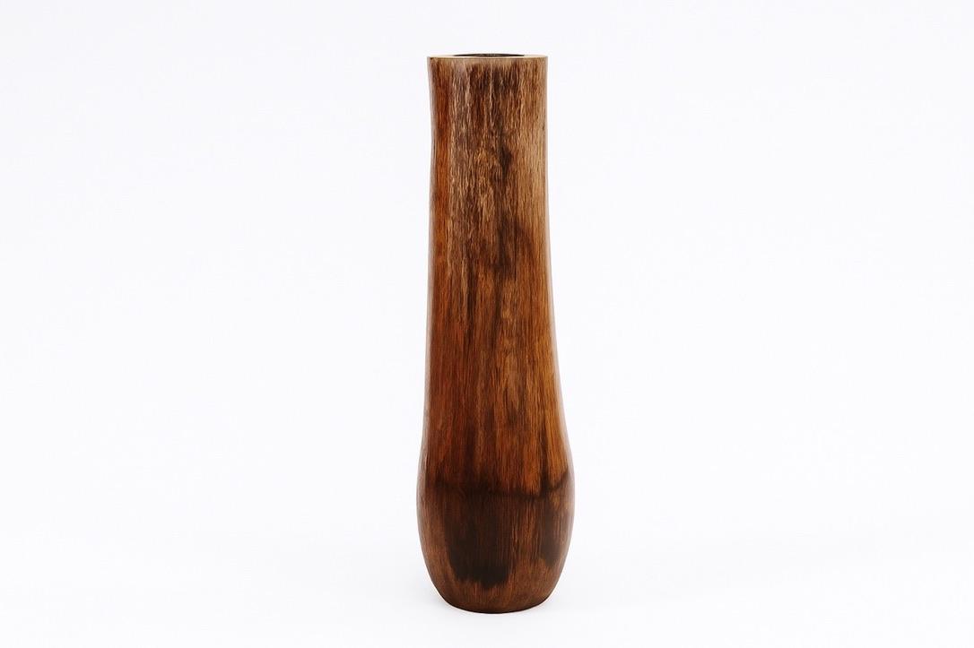 Palm Wood - Vas Langkai Decorative Vase - Round Wood of Mayfield