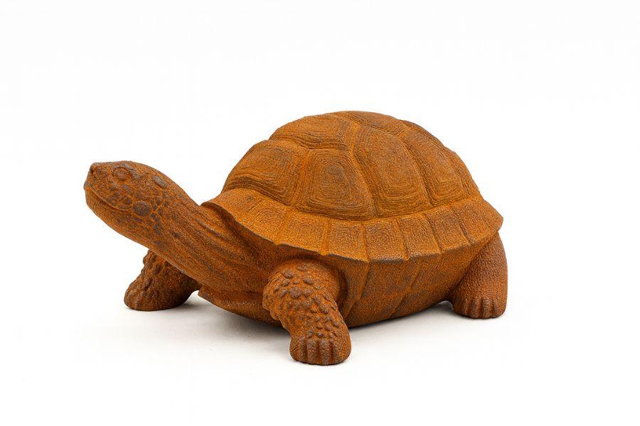 Cast Iron Tortoise Statue - Round Wood of Mayfield